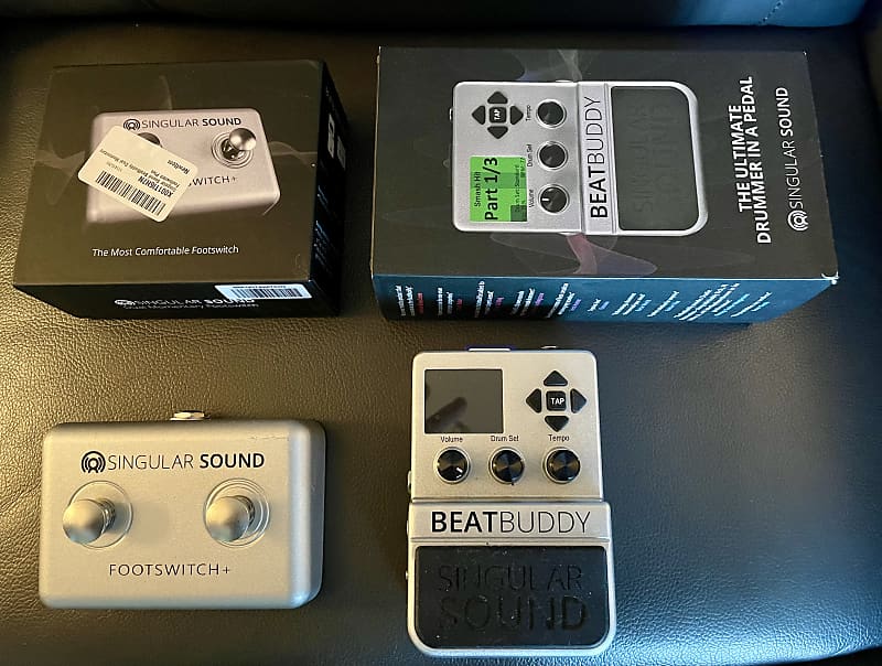 Singular Sound BeatBuddy with Footswitch 2020s- Silver | Reverb