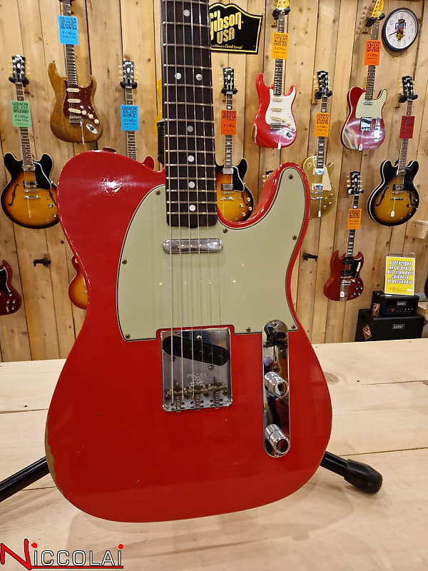 Fender Custom 1964 Telecaster Relic Aged Fiesta Red | Reverb