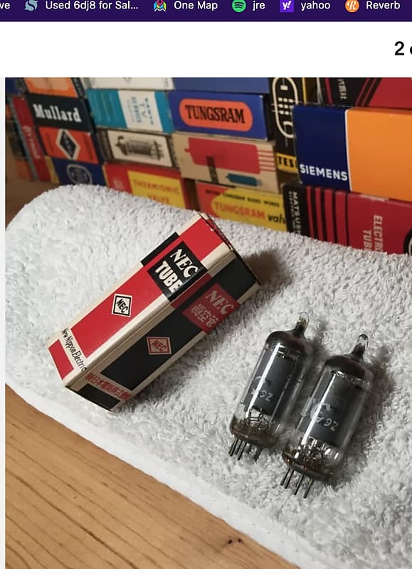2 NOS NEC Nippon 6AU6 / EF94 ~ Tuner/Mic Sony C800 / | Reverb