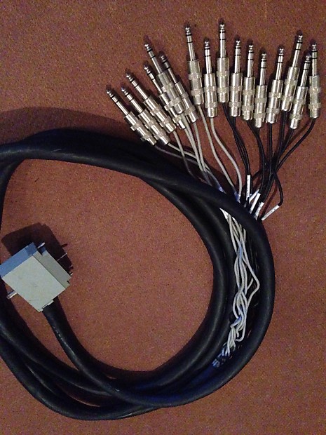 Adat ELCO 8 ch 1/4" TRS 12ft cable snake | Reverb