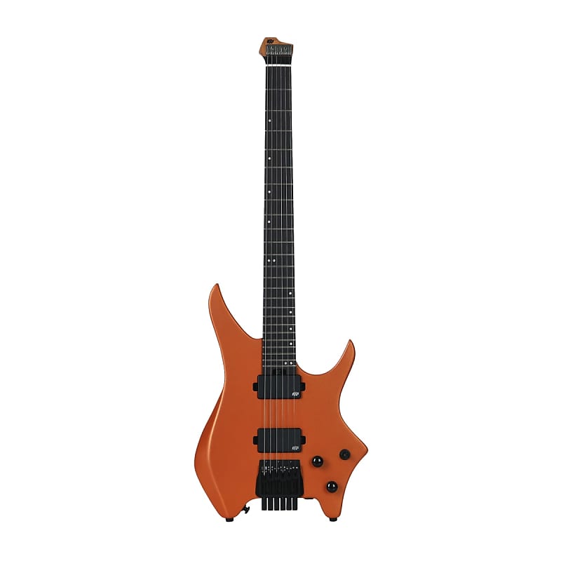 HILS NEXT Series Headless Guitar - Metallic Orange | Reverb