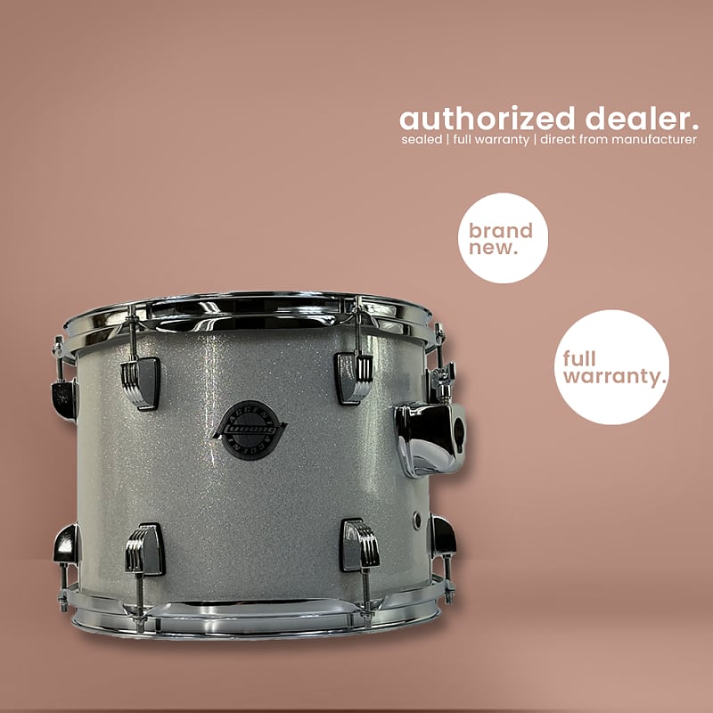 Ludwig Accent Drive | 12 Inch Tom | Silver Sparkle | Reverb