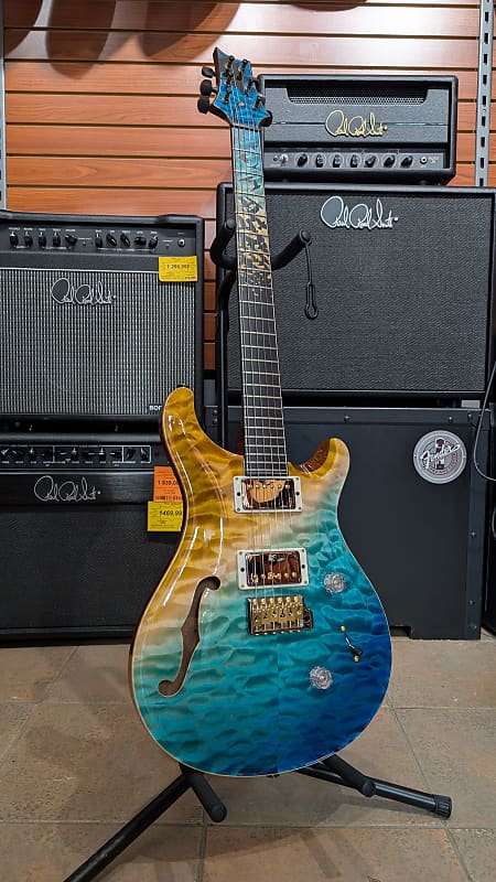 PRS Private Stock Custom 24 Semi-Hollow 2025 - Beach Fade | Reverb
