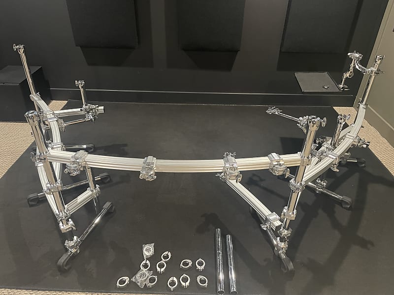 Pearl Icon Double Tier rack with tons of extras | Reverb