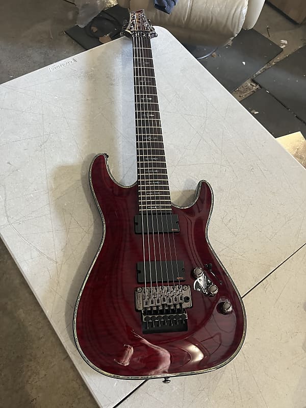 Schecter Hellraiser C-7 FR 7-String Electric Guitar Black | Reverb