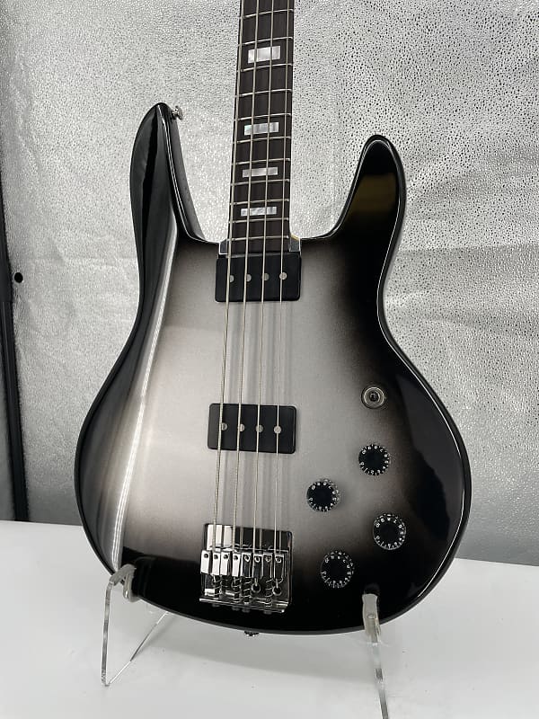 Travis Bean Designs TB2000 Silverburst MOP blocks aluminum | Reverb