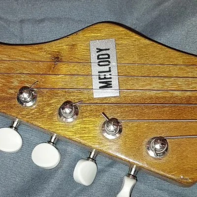 Melody Italian Brand Single Pickup Guitar 1970's Sunburst | Reverb