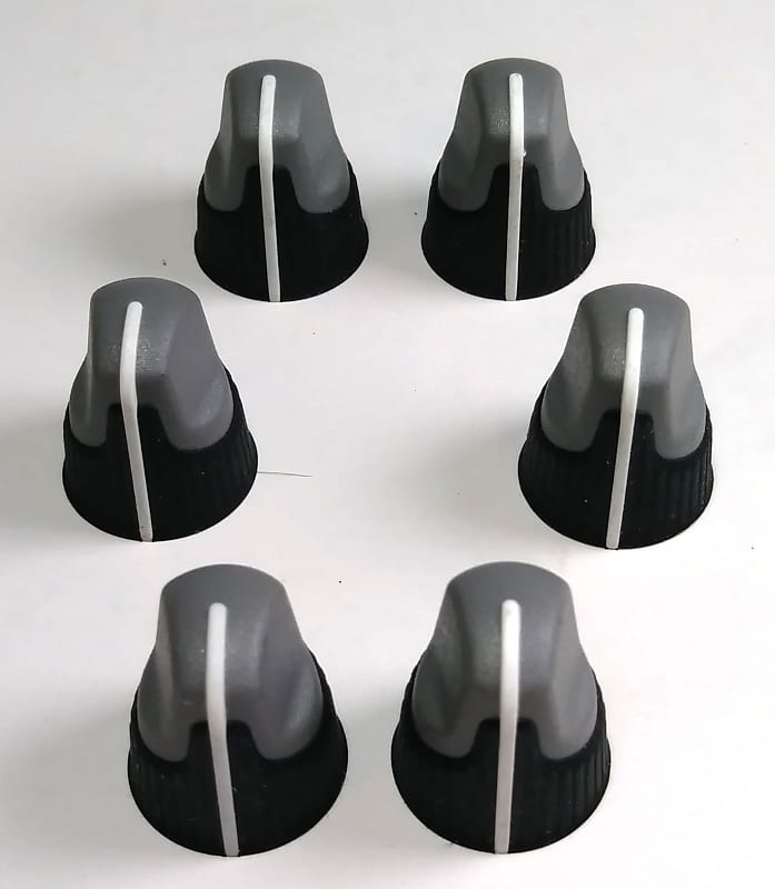 Crate Amplifier Knob - Gray w/ White Indicator - Lot of 6 | Reverb