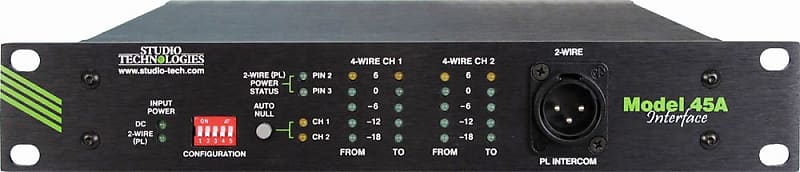 Studio Technologies MODEL-45A 2-Wire to 4-Wire Analog Audio | Reverb