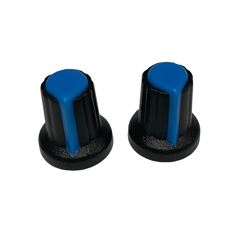 KNB-303BL-2 (2) Pointer Amp Knobs for 6mm Knurled | Reverb Australia
