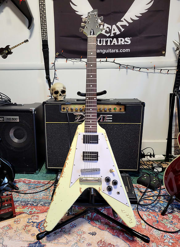 FireFly FFVX James Hetfield OGV Tribute 6 String Flying V | Reverb
