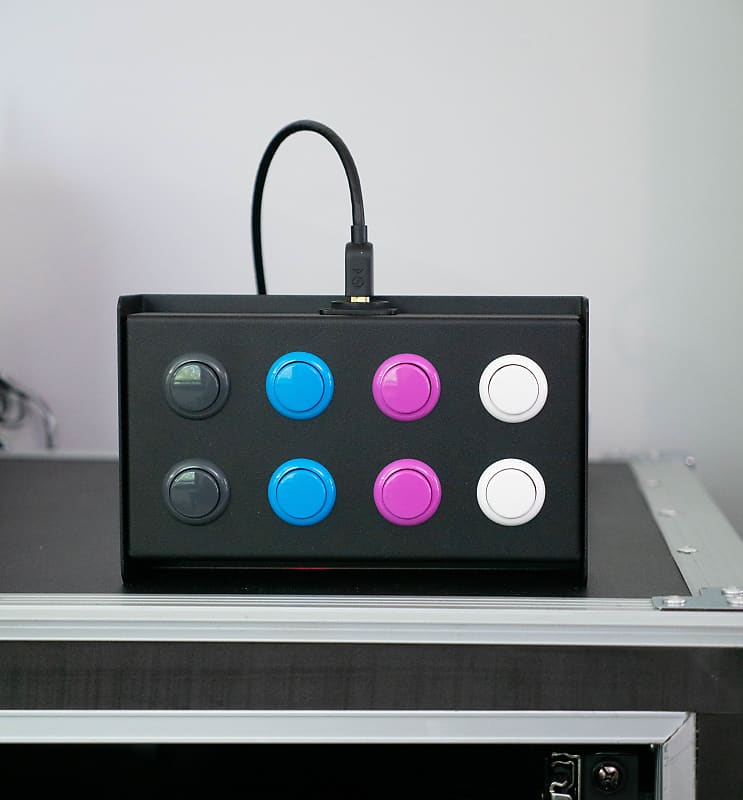 8 Button Tour Grade Midi Controller Steel Reverb Australia