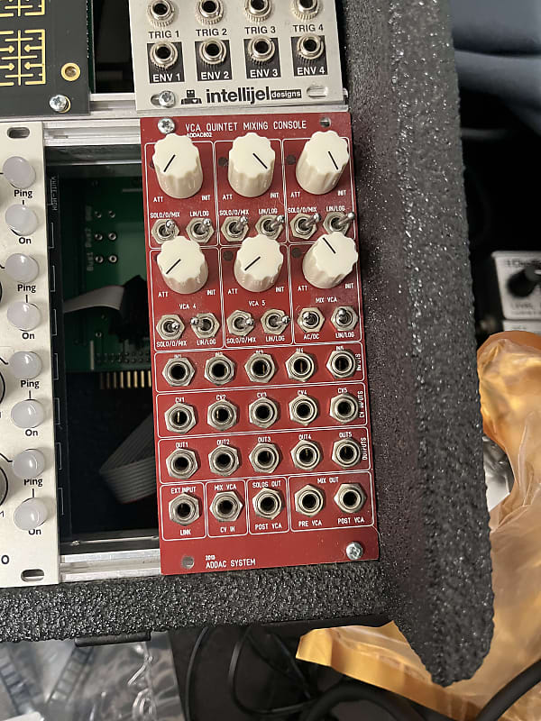 ADDAC System 802 VCA Quintet Mixing Console Red | Reverb