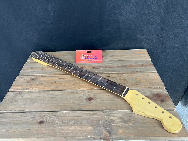 Real Life Relics Maple/Rosewood Strat® Style Neck RLR-SMR #6 | Reverb