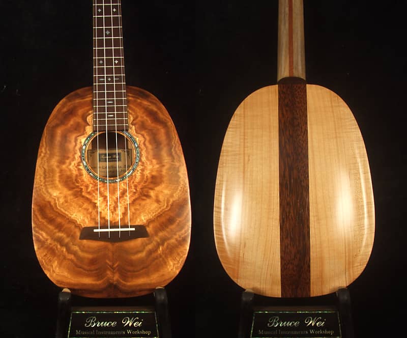Bruce Wei Solid Curly Acacia, Curly Maple ArchBack Pineapple | Reverb