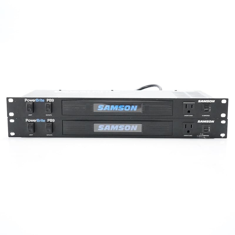 2 Samson PowerBrite Model PB9 Power Distribution Rackmount | Reverb