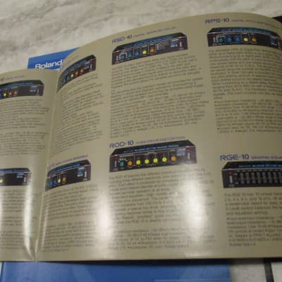 Roland Catalogs TR 909 Synthesizers- Effects - Stomp Boxes | Reverb