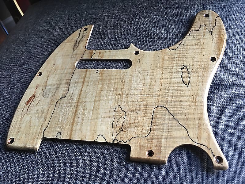 Custom Spalted Maple Telecaster Pickguard | Reverb
