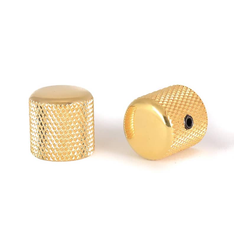 MannMade USA Coarse Knurled Flat Top Knob - Gold - Set of | Reverb UK