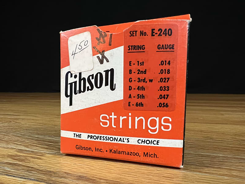 Gibson E-240 Vintage Guitar Strings 4th | Reverb