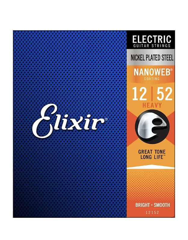 Elixir 12152 - 12/52 electric strings Nanoweb | Reverb