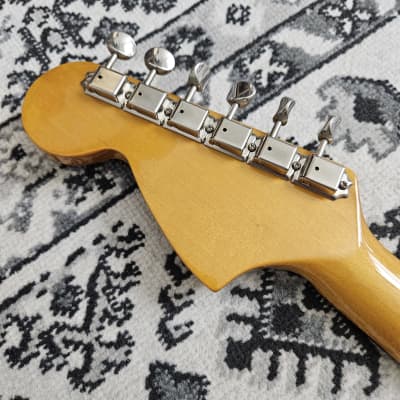 Fender MG-69 Neck/Warmoth Mustang Body Fiesta Red Kurt Cobain | Reverb