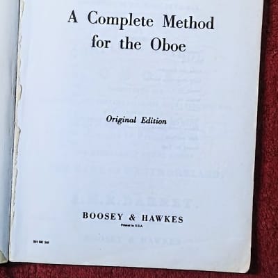 Oboe Method, Original Edition, Apollon Barret, Sheet Music | Reverb