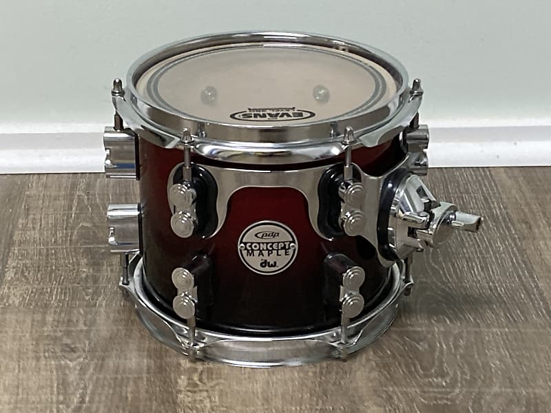 PDP Concept Maple Series 7x8" Rack Tom Drum - Red to Black | Reverb