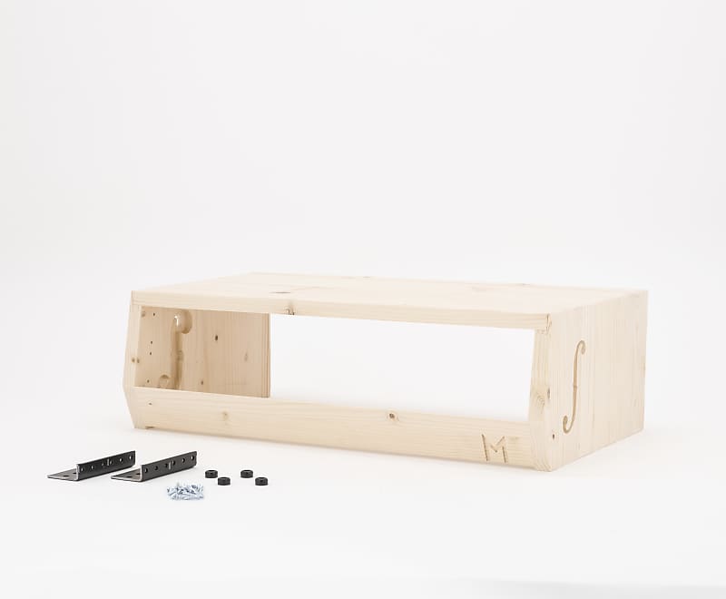 Ready to finish 2U desktop Audio Rack with ventilated ƒ-holes | Reverb