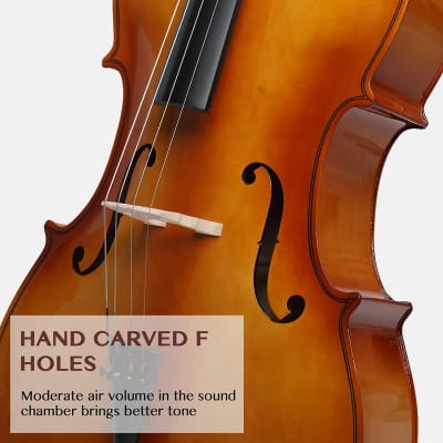 Glarry GC101 4/4 Full-Size Acoustic Cello - Retrovert | Reverb