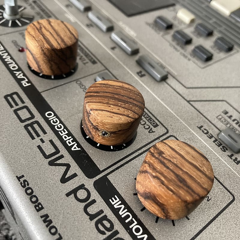 Wooden control knobs zebrano locking | Reverb