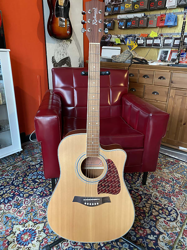 Richwood Artist Series RD-16-CE Dreadnougt cutaway satin | Reverb