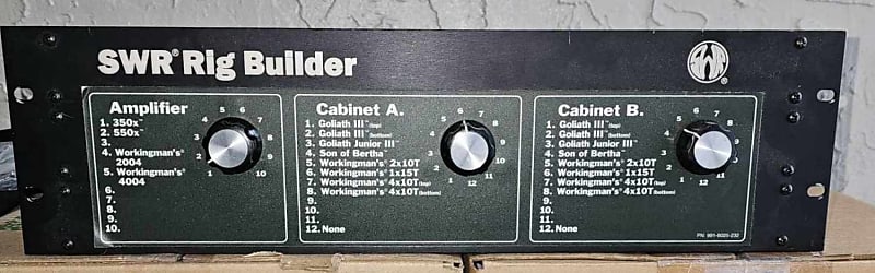 SWR Rig Builder 2000's | Reverb