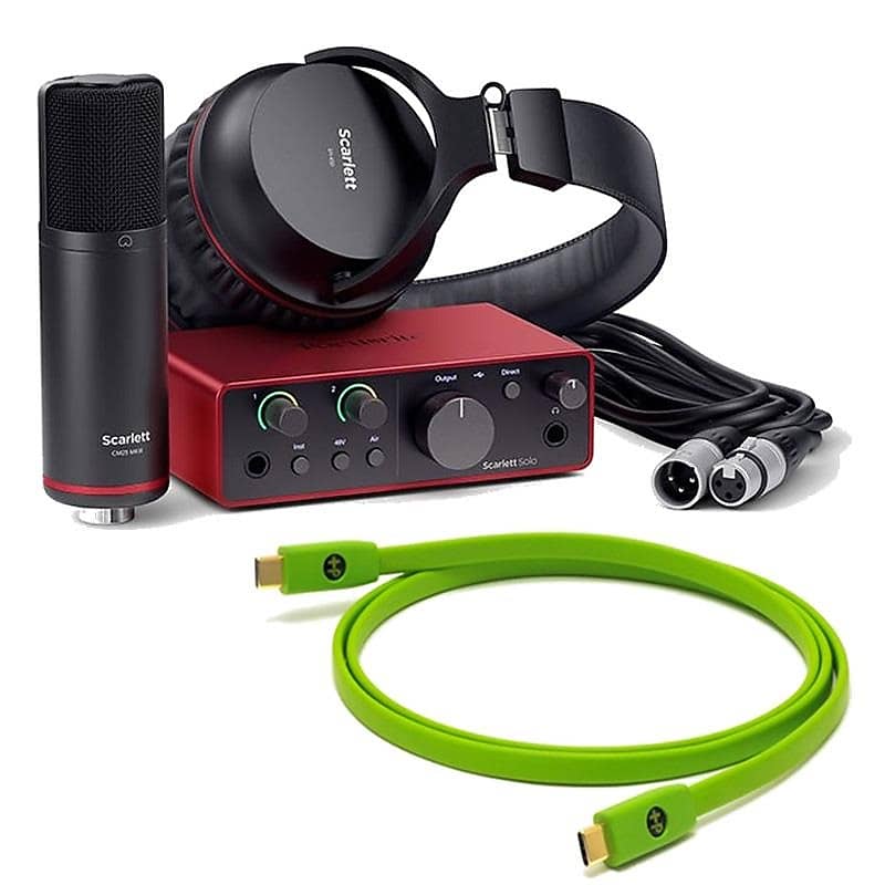 Focusrite Scarlett Solo Studio gen4 + OYAIDE High-Quality USB | Reverb