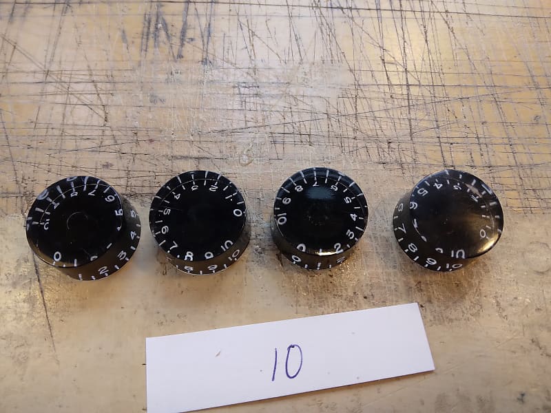 Gibson style, "speed knob" 4 Knob Set, Black | Reverb