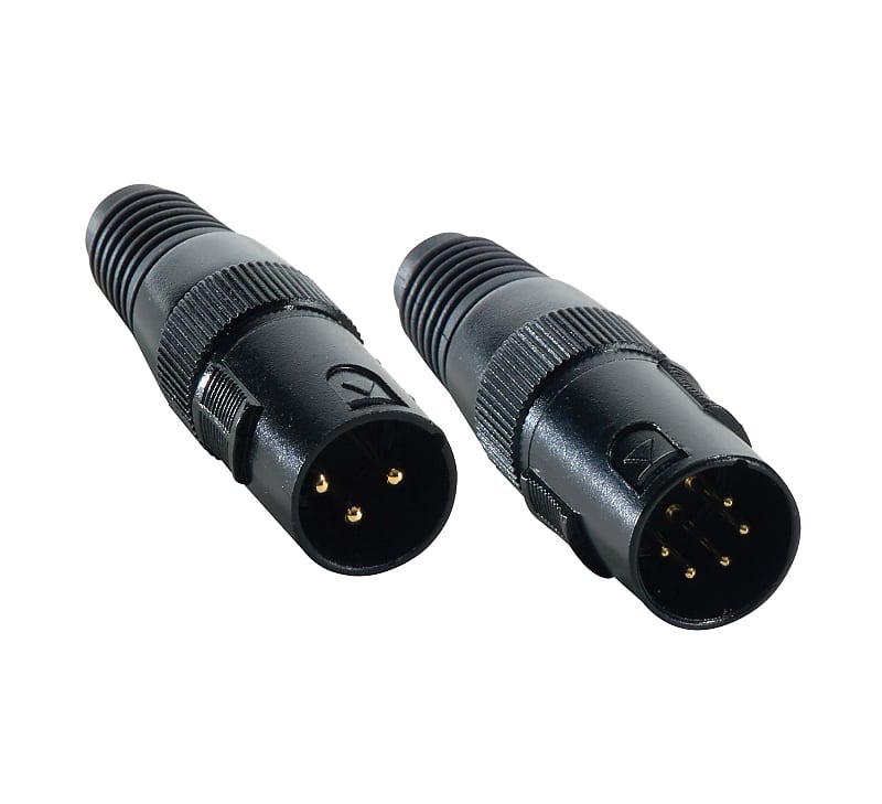 Accu-Cable DMX T PACK, Male 3-Pin and 5-Pin DMX Terminator | Reverb