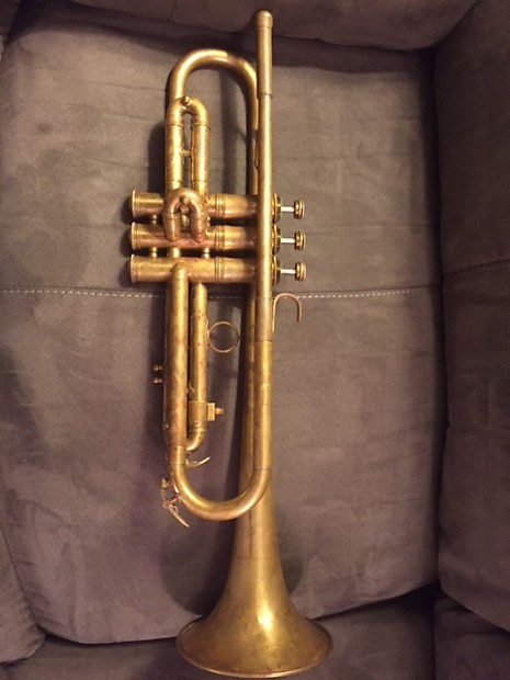 Holton Revelation Model 48 1946 Raw Brass Trumpet | Reverb