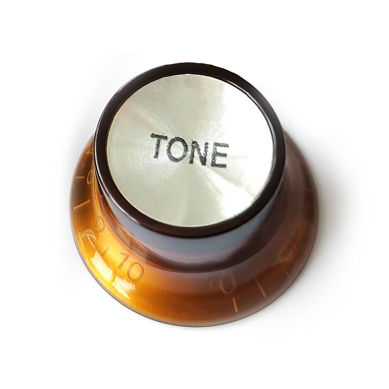 Top Hat Bell Reflector Knobs – Amber Silver - 1x Tone | Reverb UK