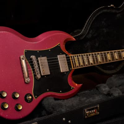 Gibson SG Standard Relic - Custom Pink Red Sparkle | Reverb