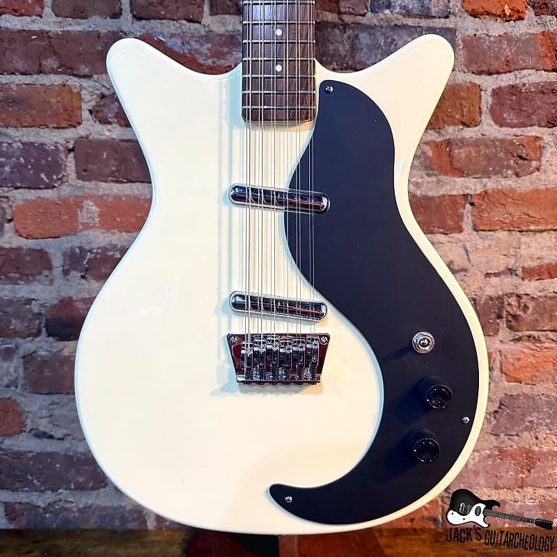 Danelectro 12SDC 12-String Electric Guitar (Vintage White) | Reverb