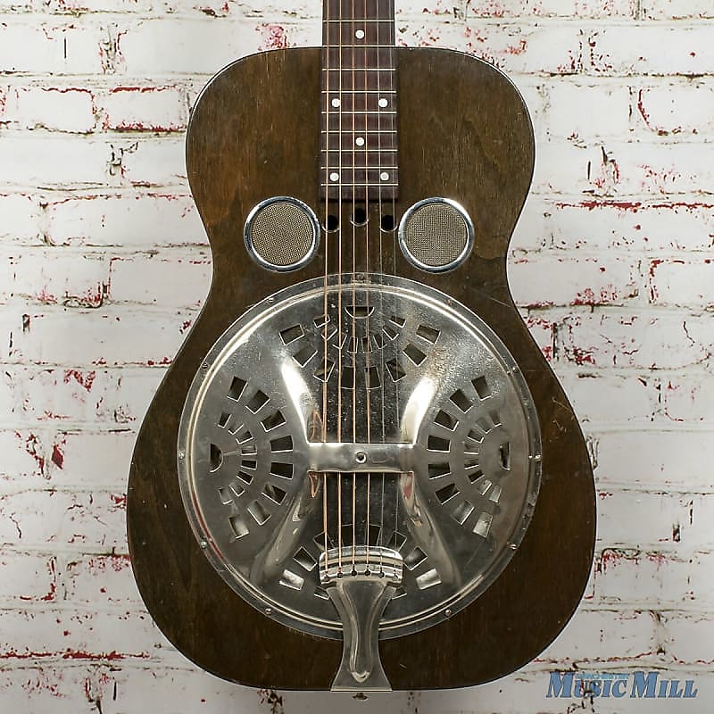 Vintage 1932 Dobro Model 45 Round Neck Acoustic Guitar | Reverb