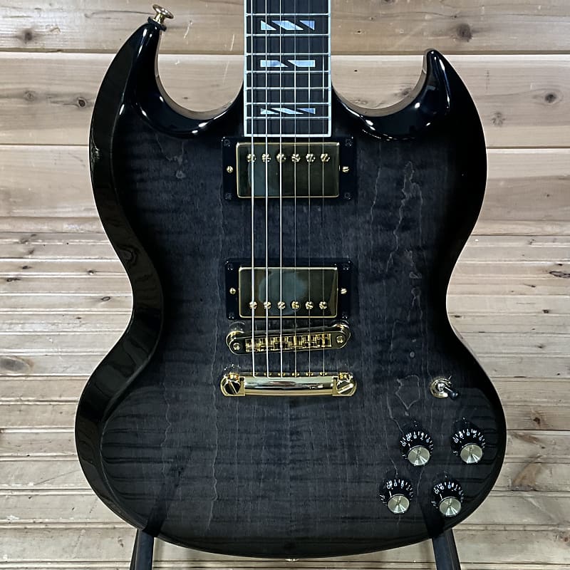Gibson SG Supreme Electric Guitar - Translucent Ebony Burst | Reverb