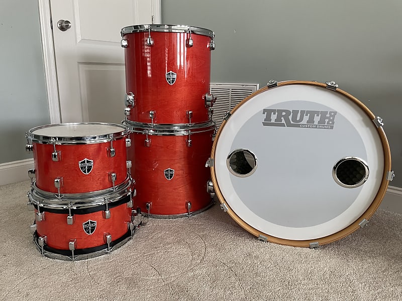 Truth Custom Drums Aaron Gillespie Signature Kit 2007 Orange | Reverb