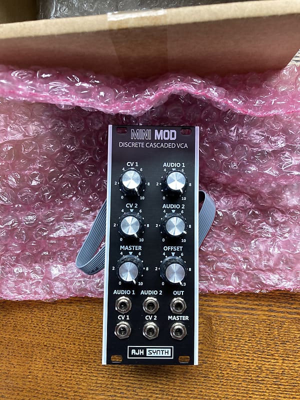AJH Synth MiniMod Discrete Cascaded VCA Dark Edition | Reverb
