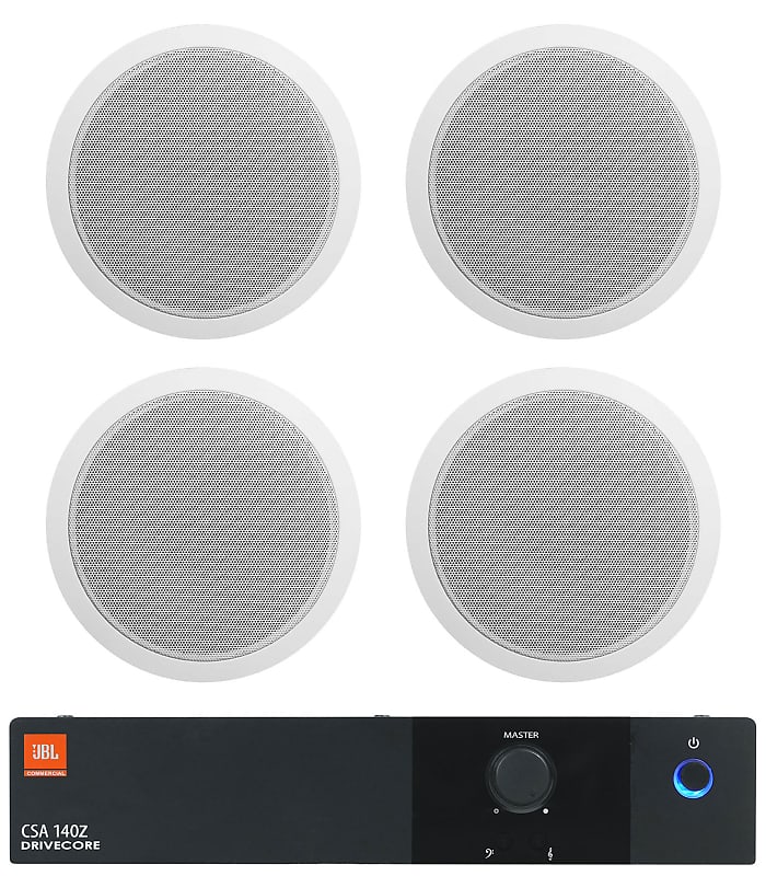 JBL CSA 140Z Commercial 70v Amplifier Amp+(4) 6" White | Reverb