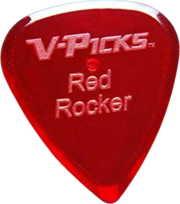 V-Picks Acrylic Red Rocker 1.5mm Guitar Pick, Ruby Red | Reverb