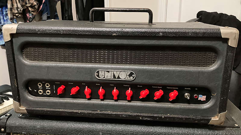 Univox U-1226 Lead 60 watt all tube guitar amp head with | Reverb