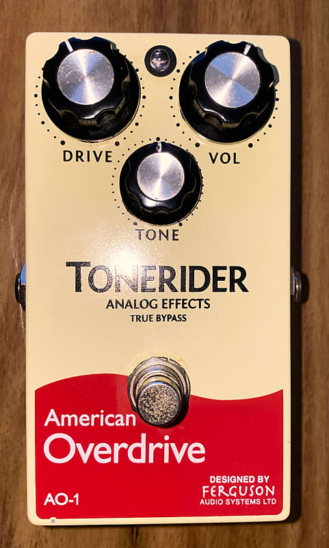 Rare Tonerider American Overdrive Analog Effect Pedal From | Reverb