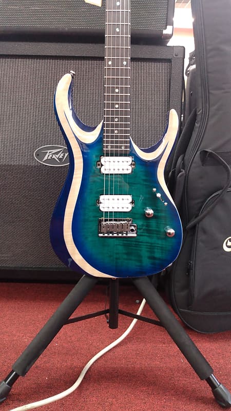 Cort X700 Duality 2020s Light Blue Burst | Reverb