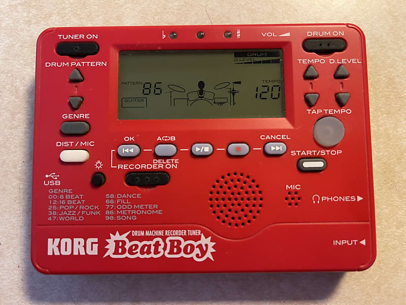 Korg Beat Boy Drum Machine Recorder Tuner Effects w manual | Reverb